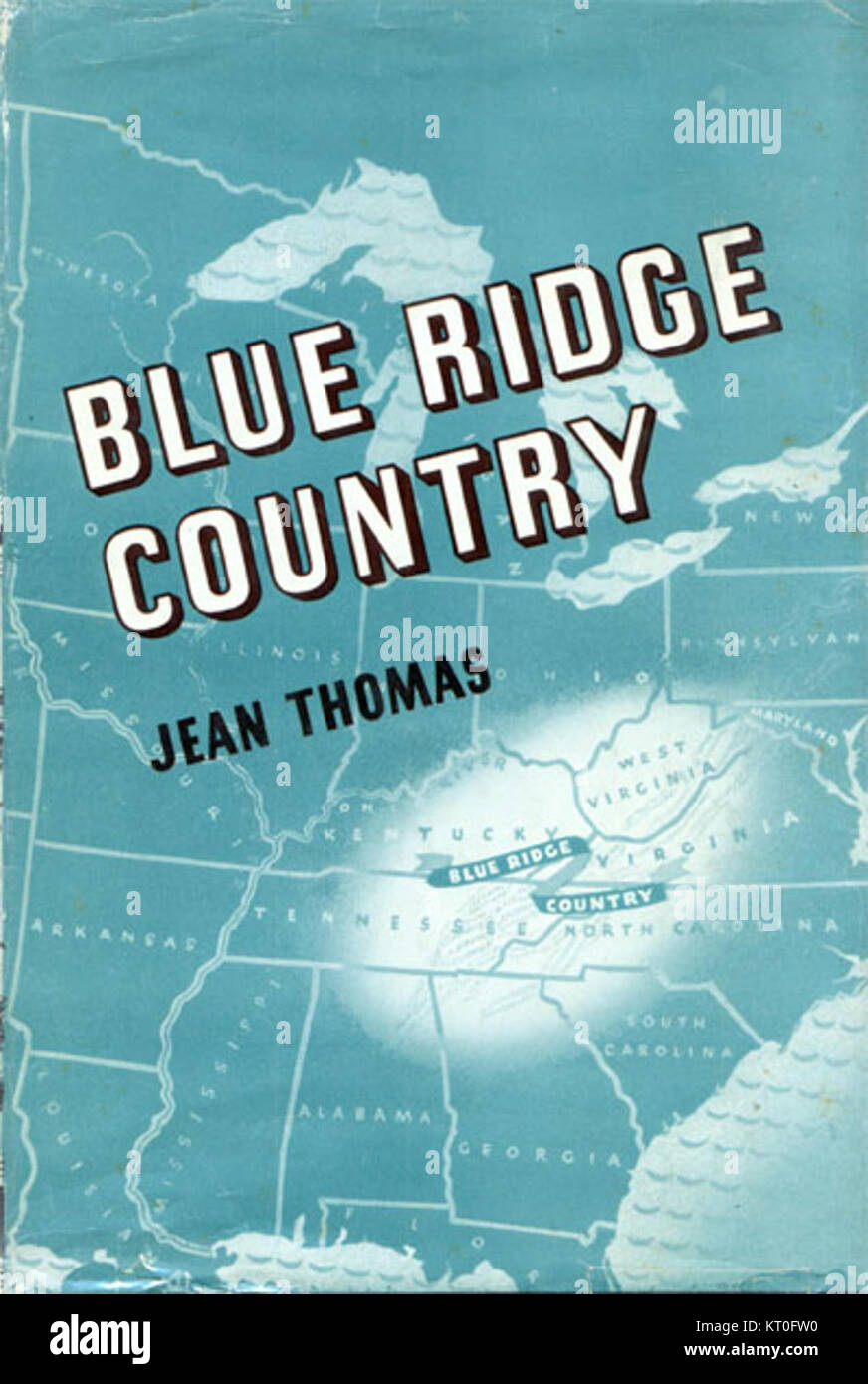 Blue Ridge Country - Jean Thomas - book cover Stock Photo - Alamy