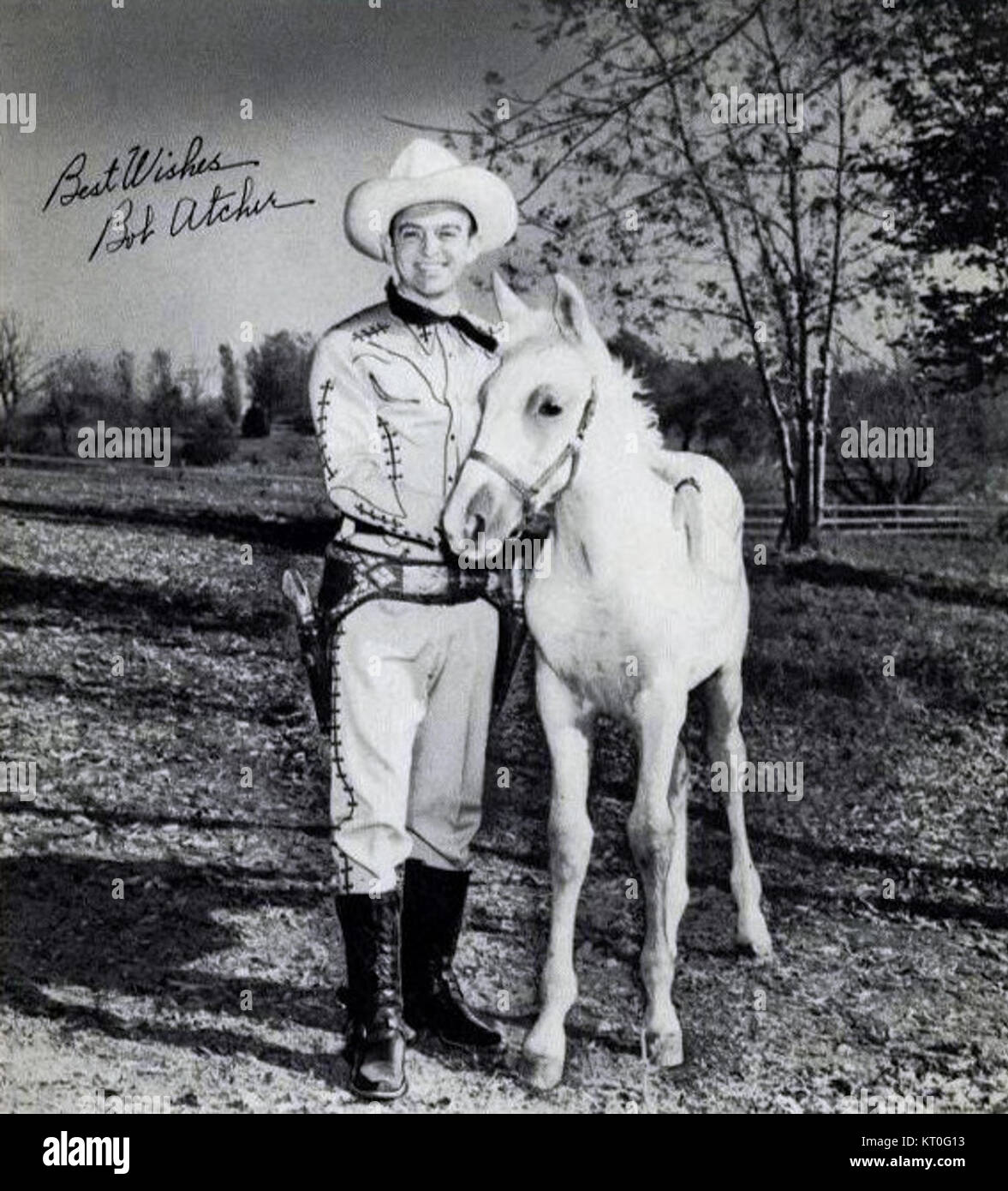 Bob Atcher, a well-known American singer, appeared on the Meadow Gold ...