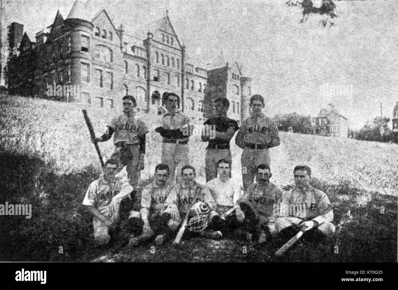 A historical photograph from the 1890s showing a Pittsburgh baseball ...