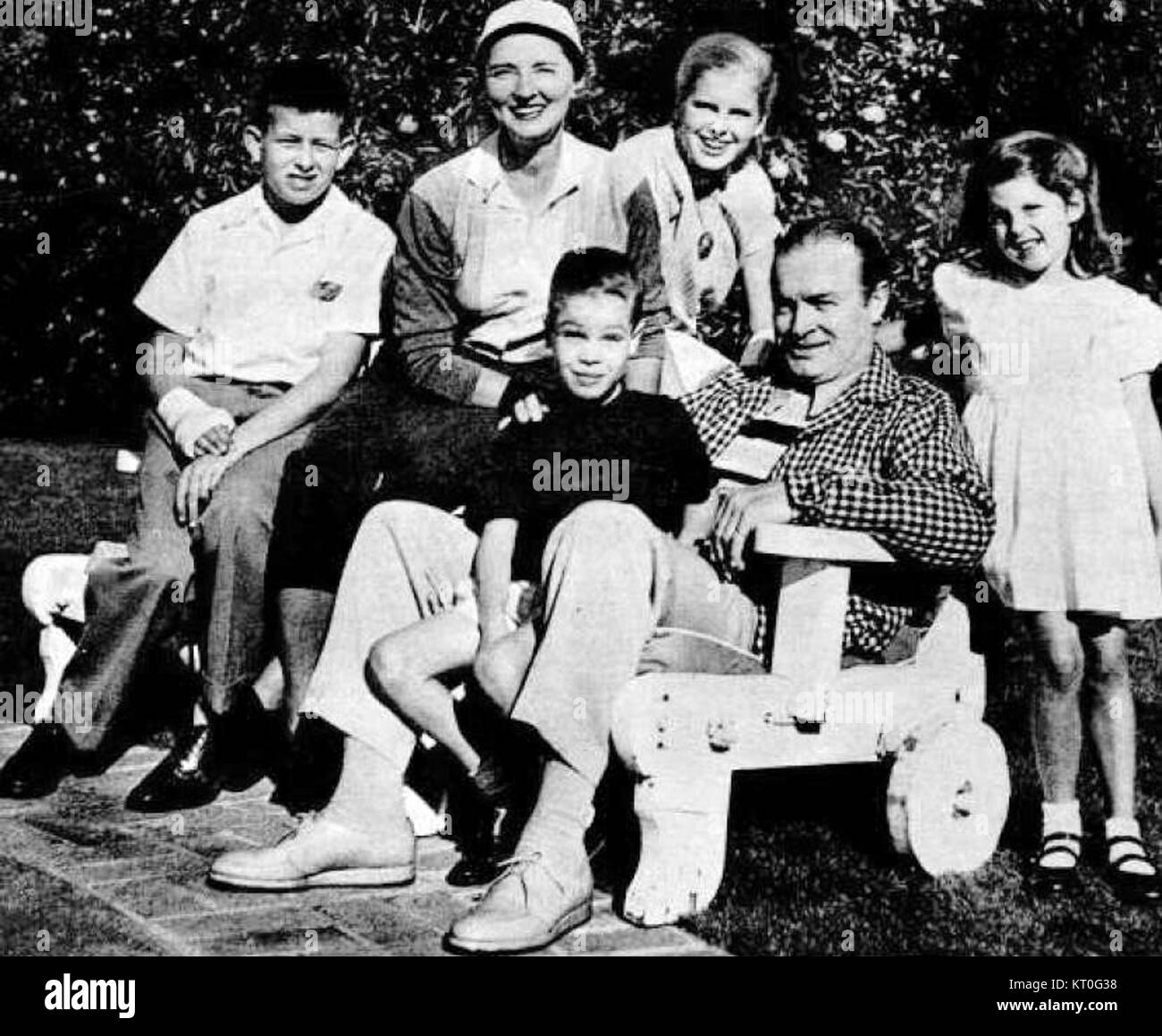Bob Hope, the American comedian and entertainer, is seen with his ...