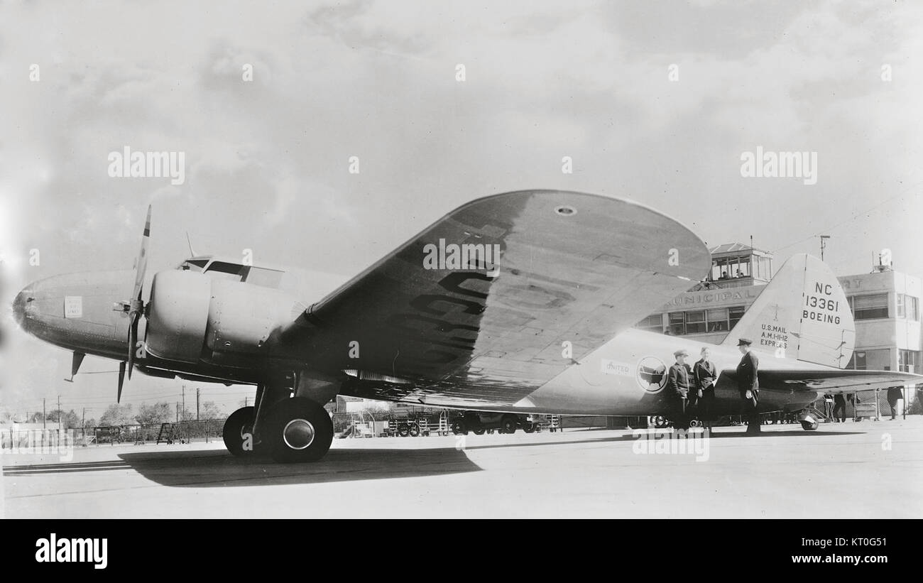 The Boeing 247, an important aircraft in the history of aviation, known ...