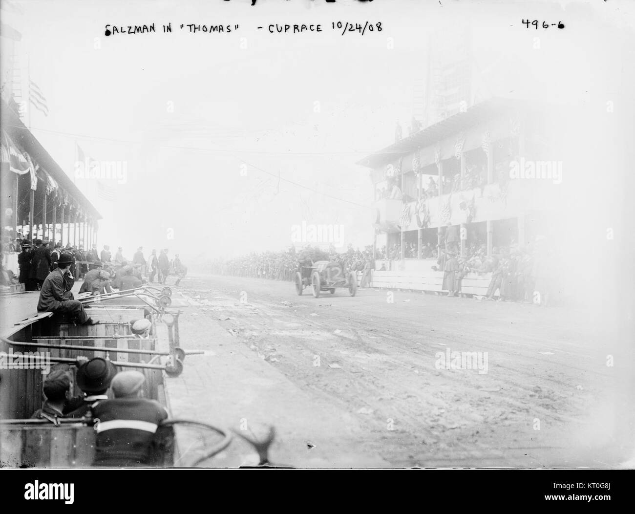 The 1908 Vanderbilt Cup, one of the early prestigious automobile races ...