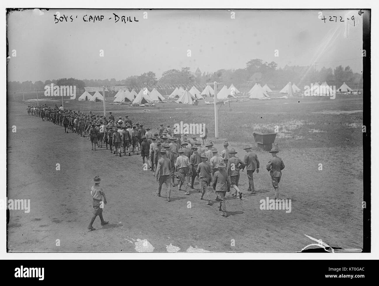 A drill exercise at Boy's Camp focuses on physical and mental ...