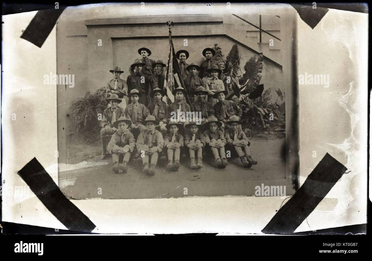 This image shows Boy Scouts at Saint Louis College, taken from the ...