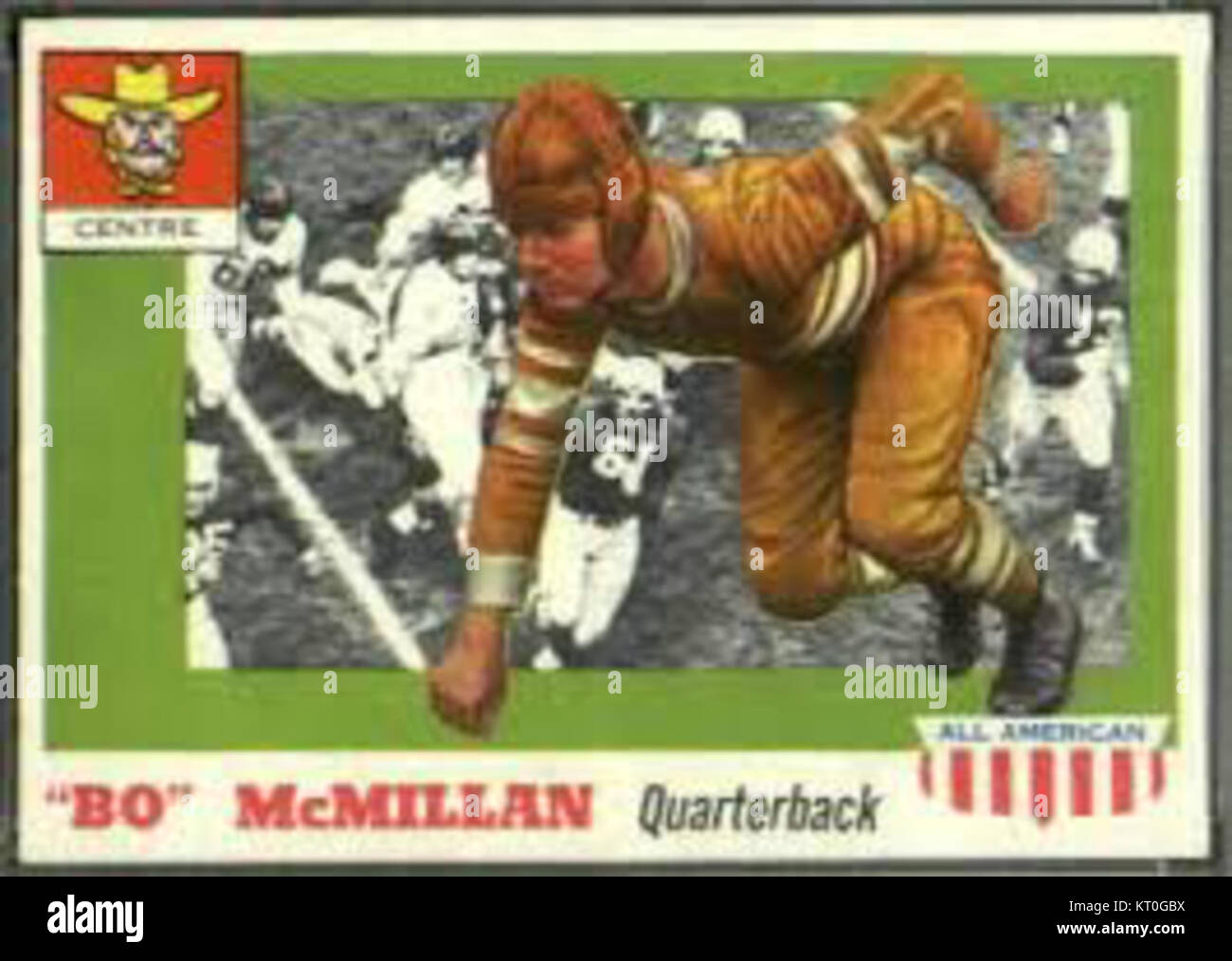 Bo McMillin (football card Stock Photo - Alamy