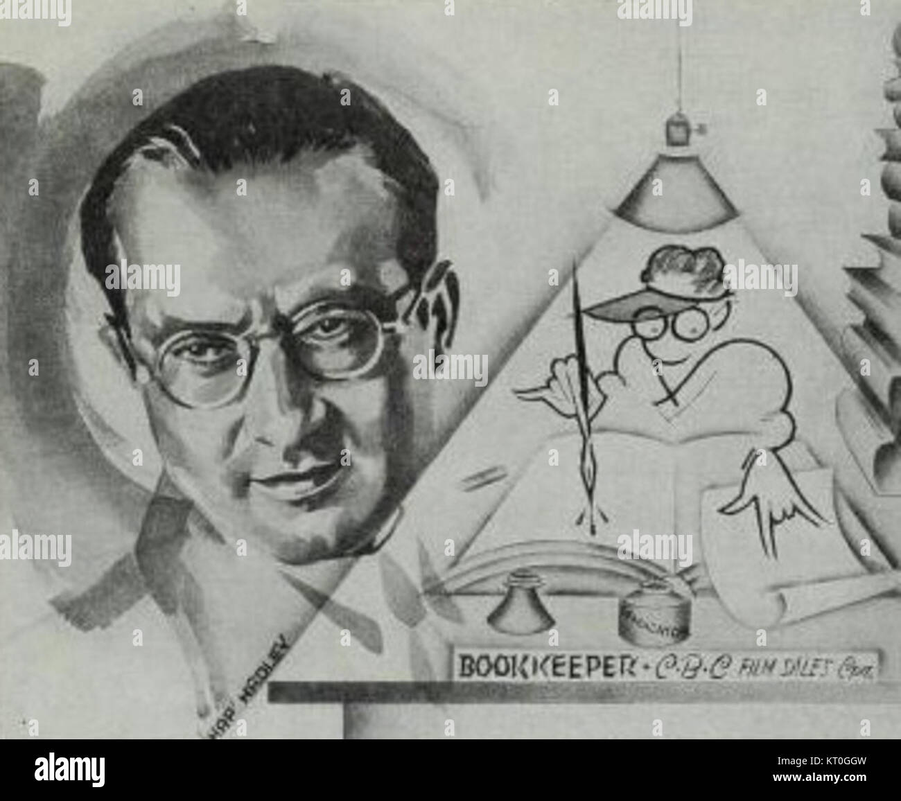 A cartoon from 1936 by the artist Briskin, showcasing the style and ...