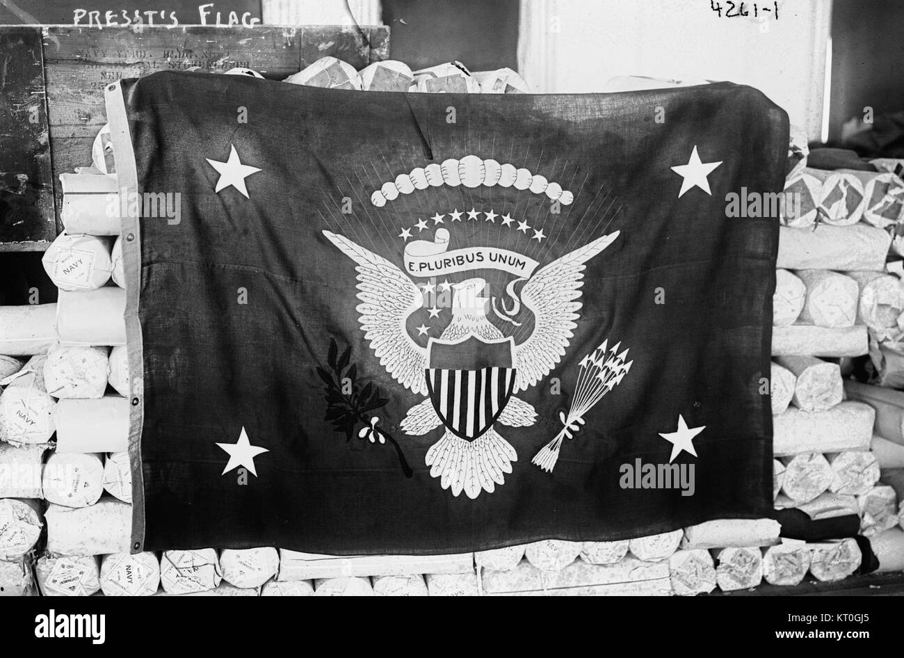 The US Presidential Flag used during 1916-1945, associated with the ...