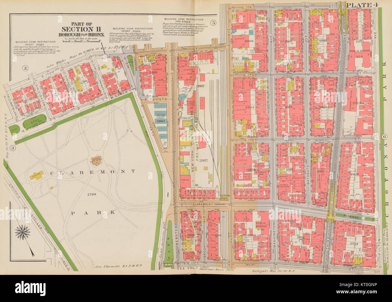 The Bromley Bronx Plate 04, published in 1938, is a historical map ...