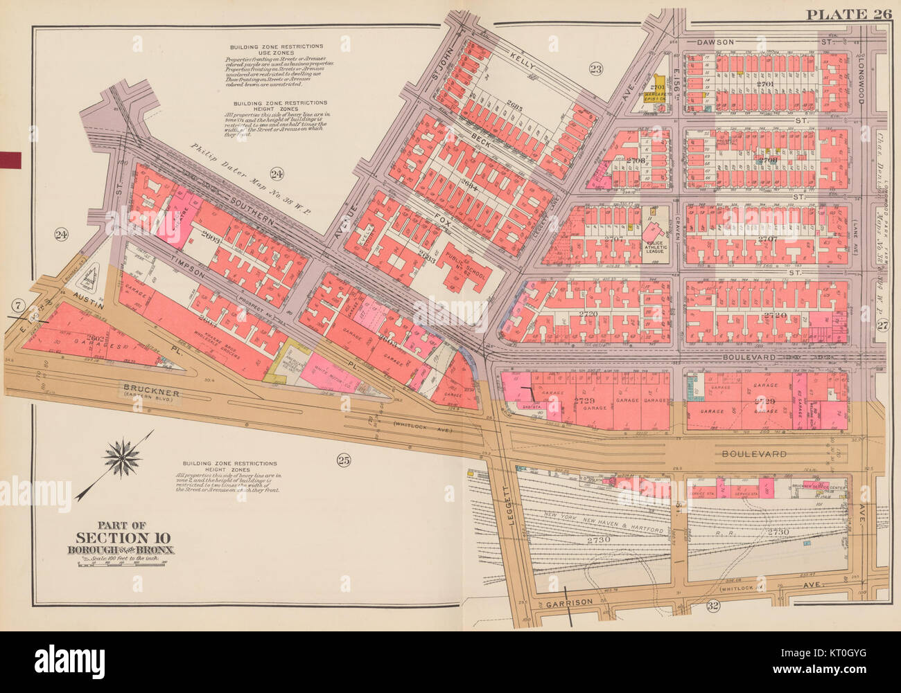 Bromley Bronx Plate 26, published in 1942 and corrected in 1957, is a ...