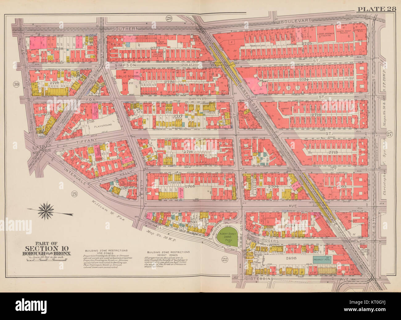 Map new york 1950s hi-res stock photography and images - Alamy