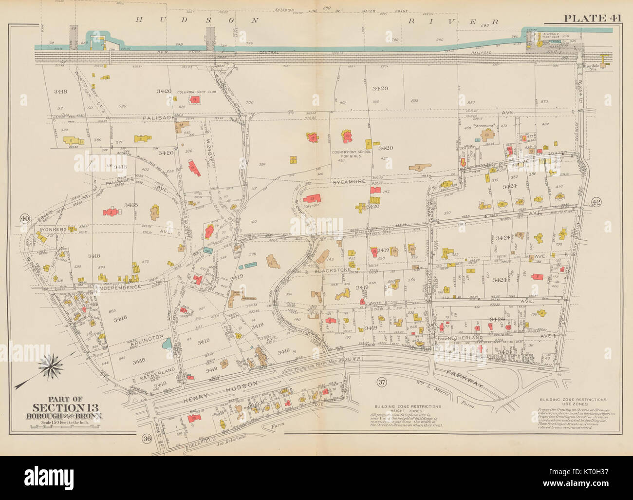 Bromley Bronx Plate 41, published in 1938, is a historic map showing ...