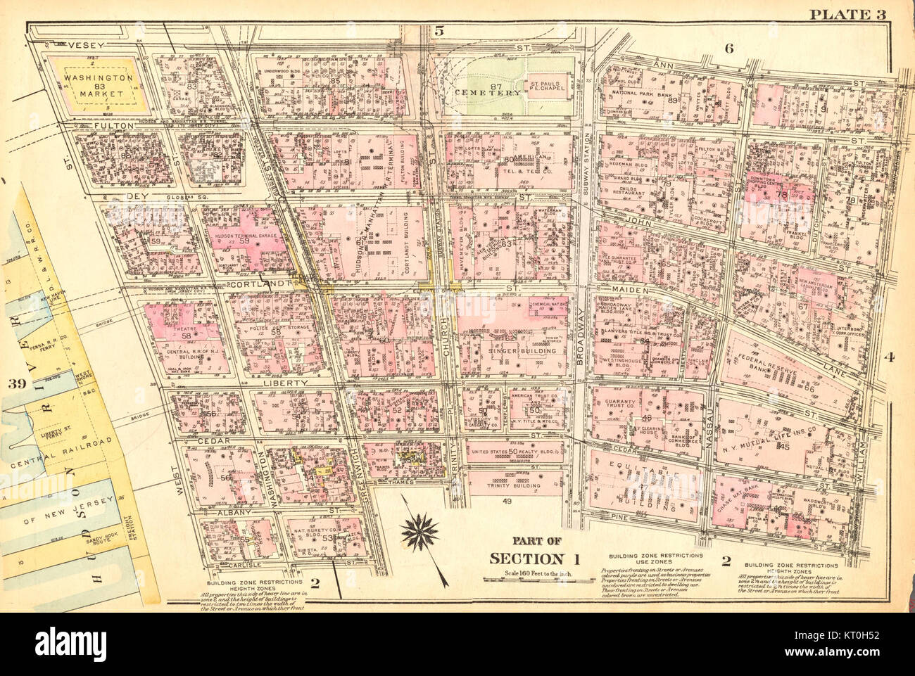The Bromley Manhattan Plate 003, published in 1927, is a historical map ...