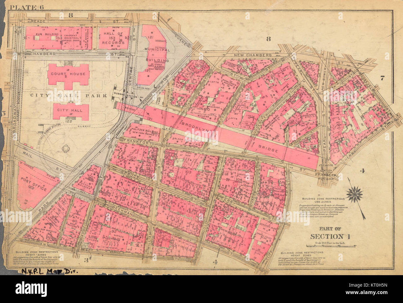 The Bromley Manhattan Plate 006, published in 1927, is a historical map ...