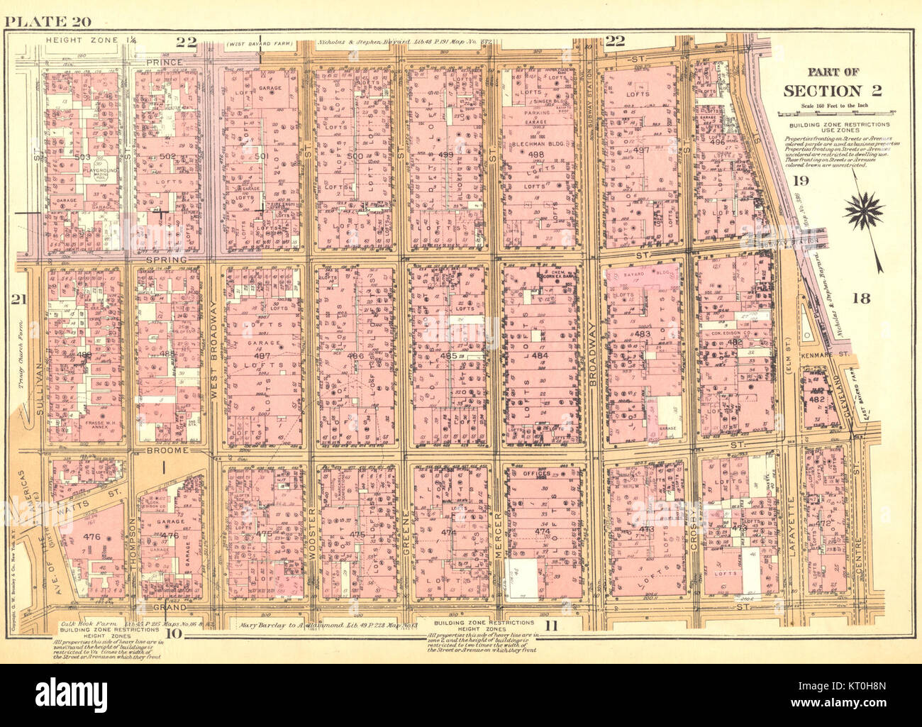 Bromley Manhattan Plate 020, published in 1955, is a historical map ...