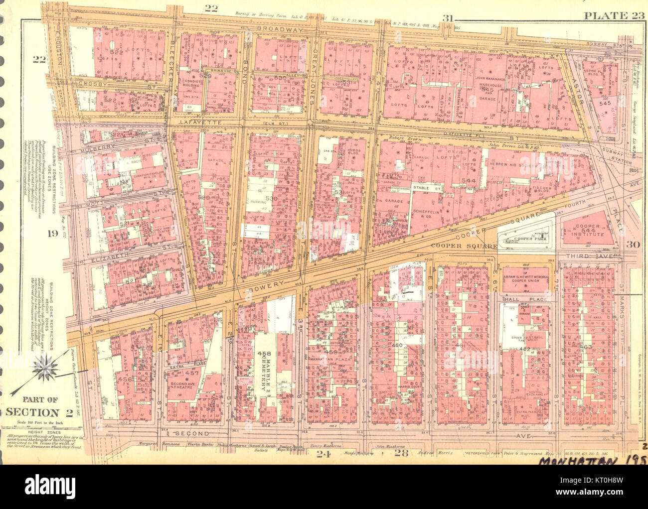 Bromley Manhattan Plate 023, published in 1955, captures an iconic ...