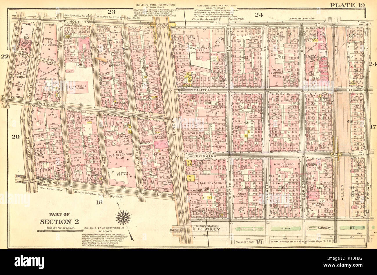The Bromley Manhattan Plate 019, published in 1927, is a vintage map ...