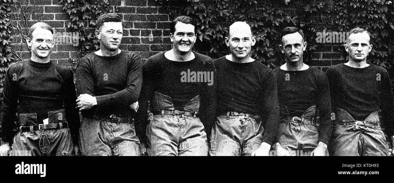 1922 Michigan football team coaching staff Stock Photo - Alamy