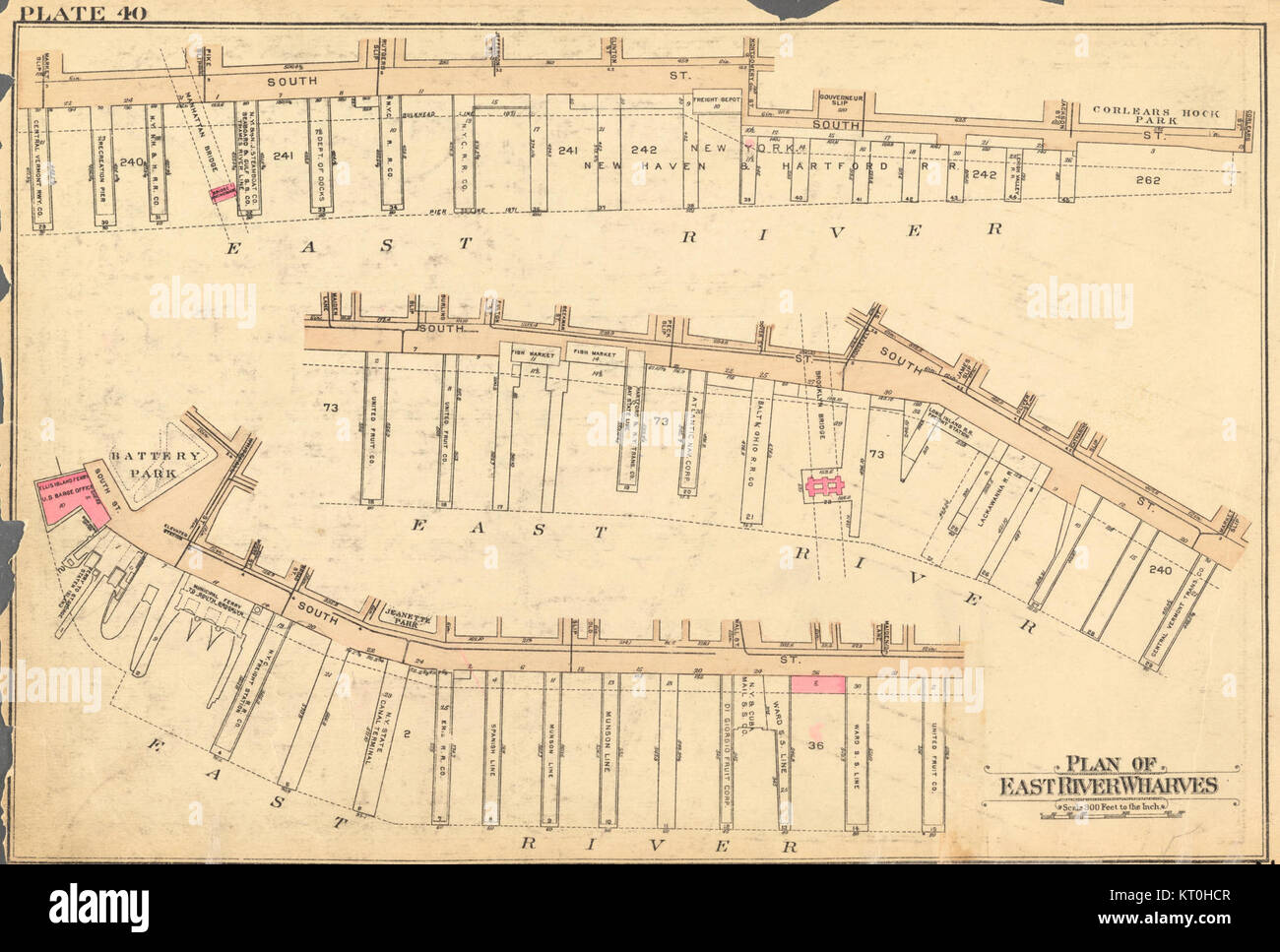 The Bromley Manhattan Plate 040, published in 1930, is a vintage map ...