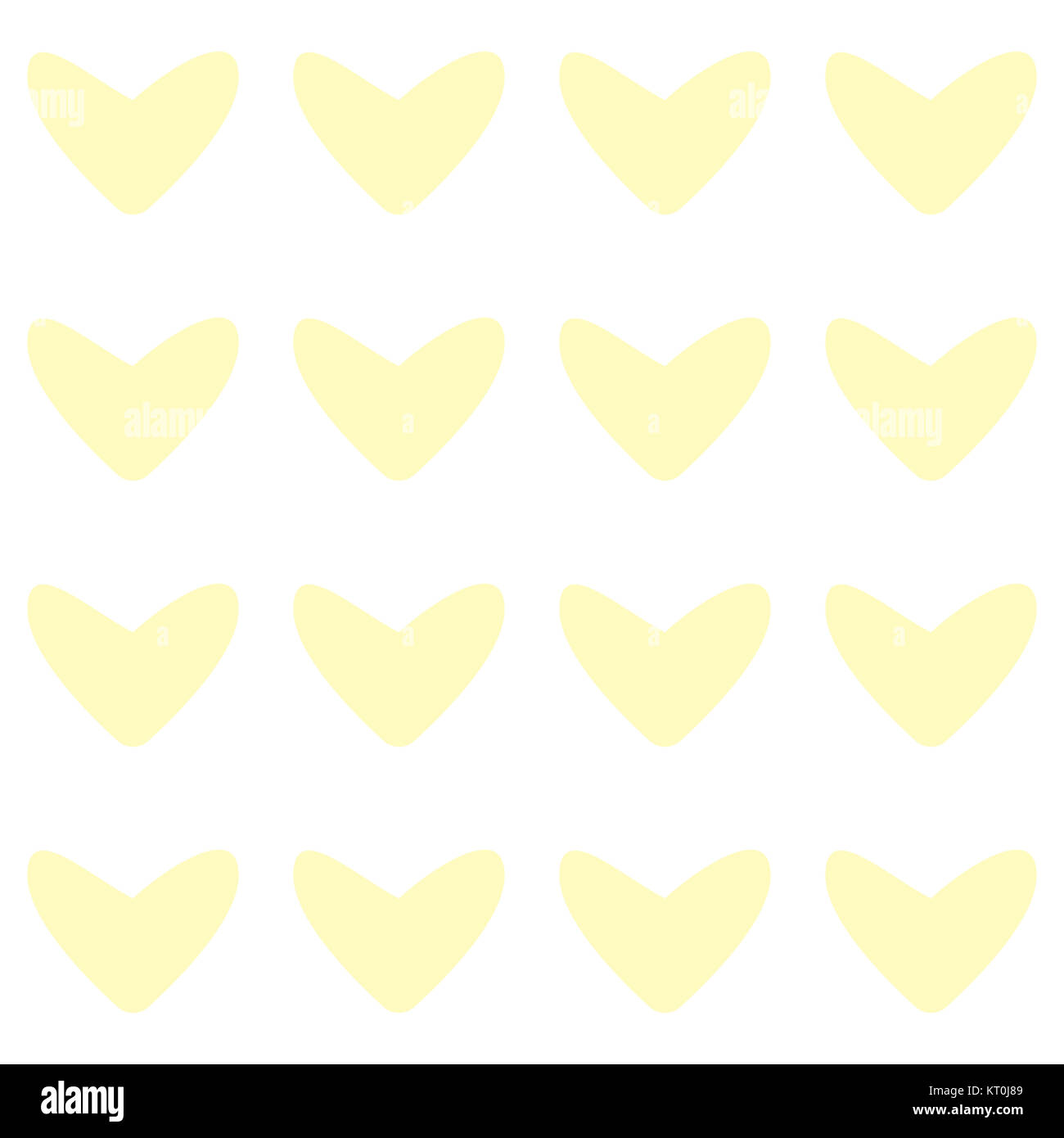 Seamless pattern with light yellow hearts Stock Photo - Alamy