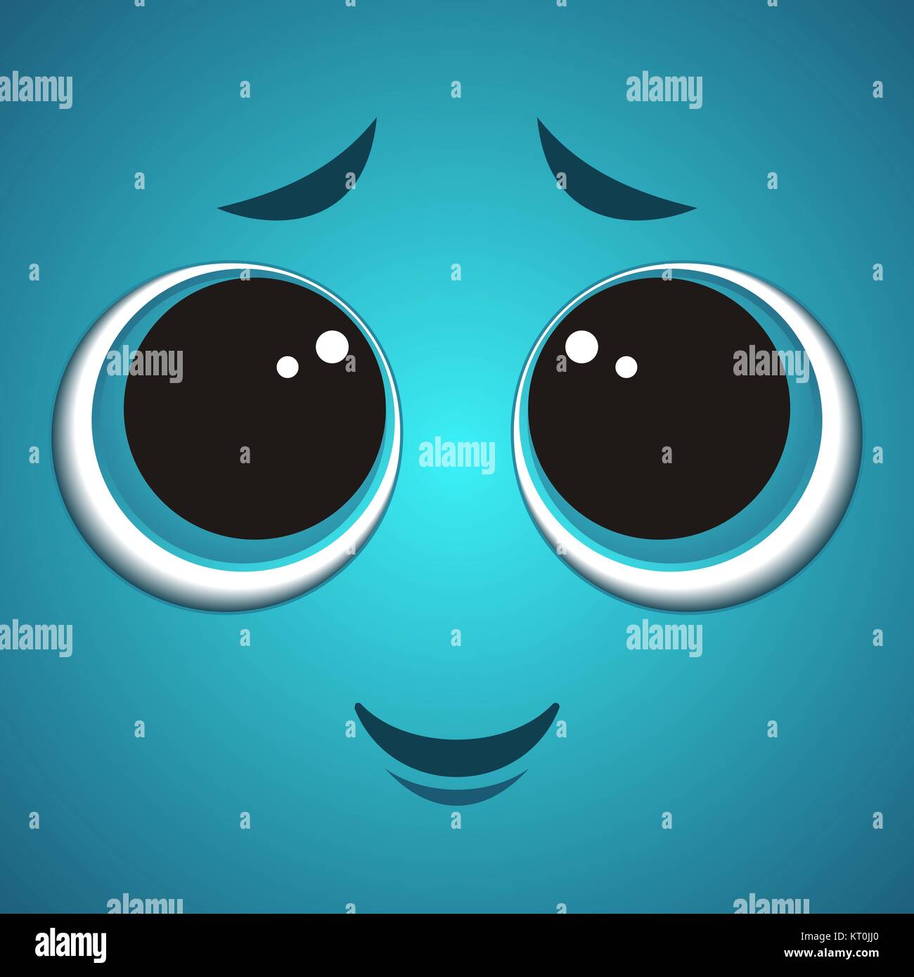 Cartoon monster face Stock Photo - Alamy