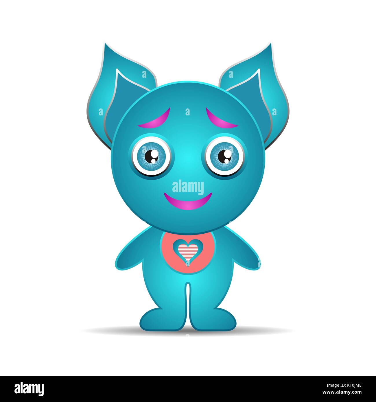 Hairy red monster cartoon hi-res stock photography and images - Alamy