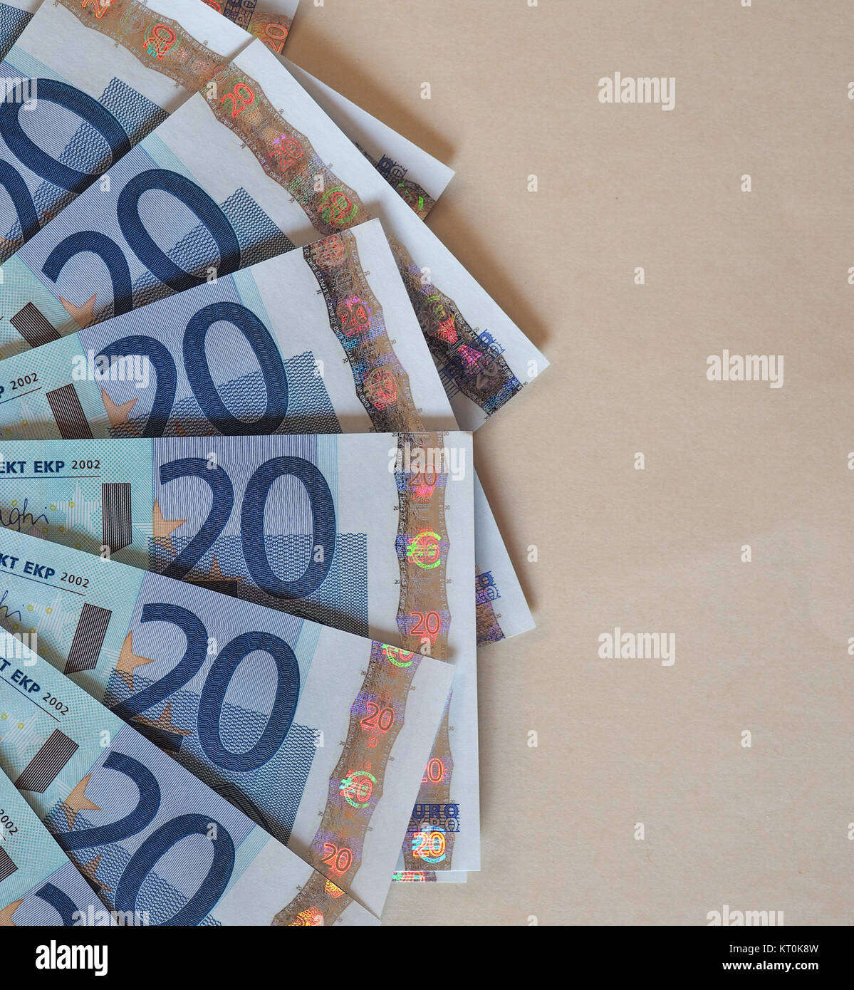 Euro (EUR) notes, European Union (EU) with copy space Stock Photo - Alamy