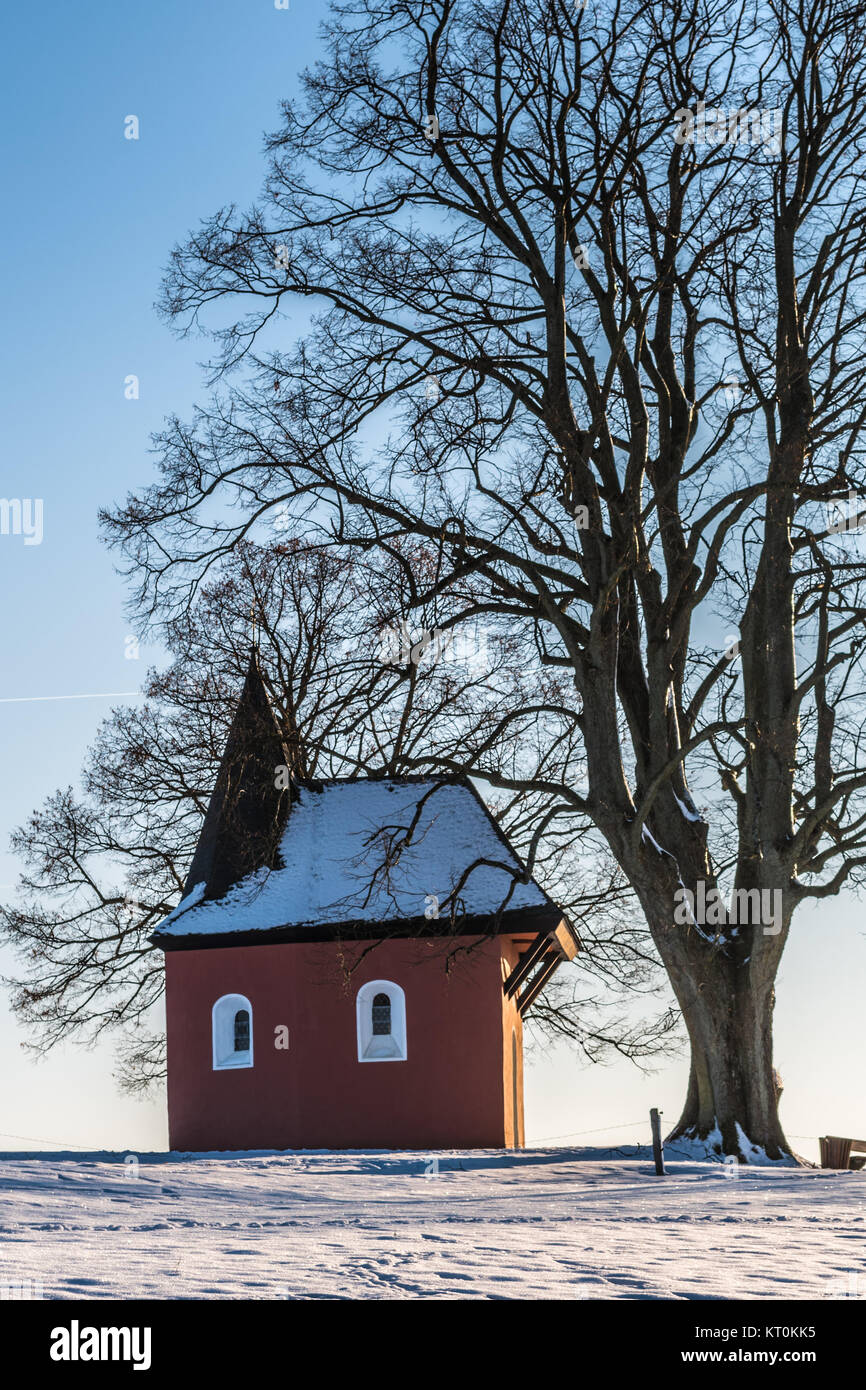 Winter landscape with snow in central Germany Stock Photo - Alamy