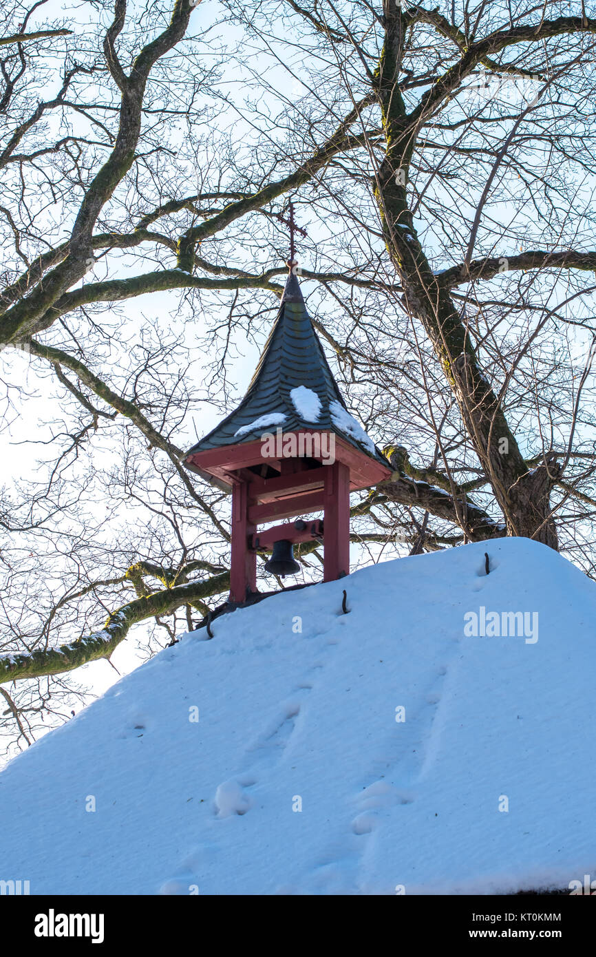 Winter landscape with snow in central Germany Stock Photo - Alamy