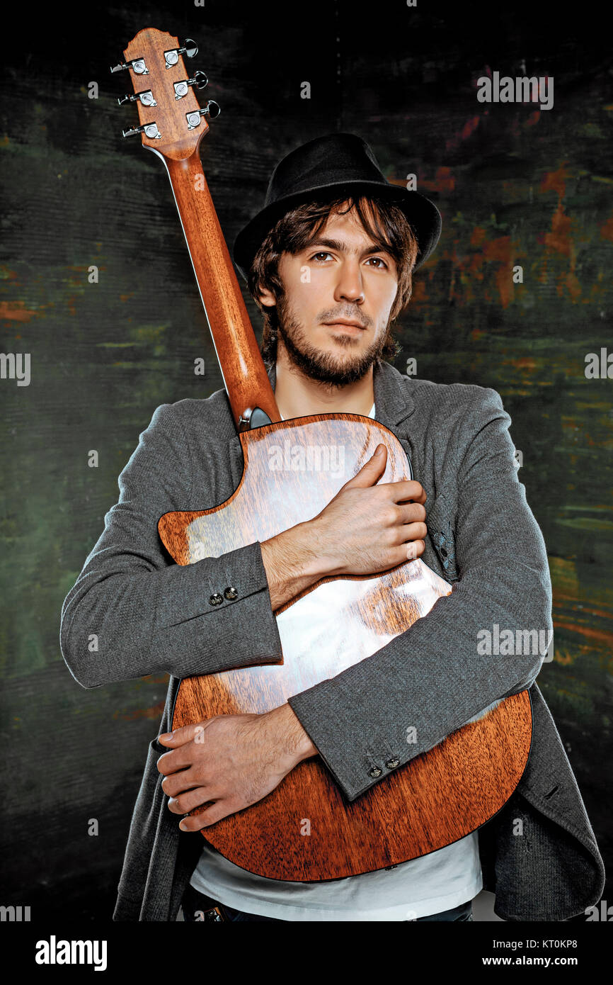 Cool Guy Hat Playing Guitar Stock Photos & Cool Guy Hat Playing Guitar ...