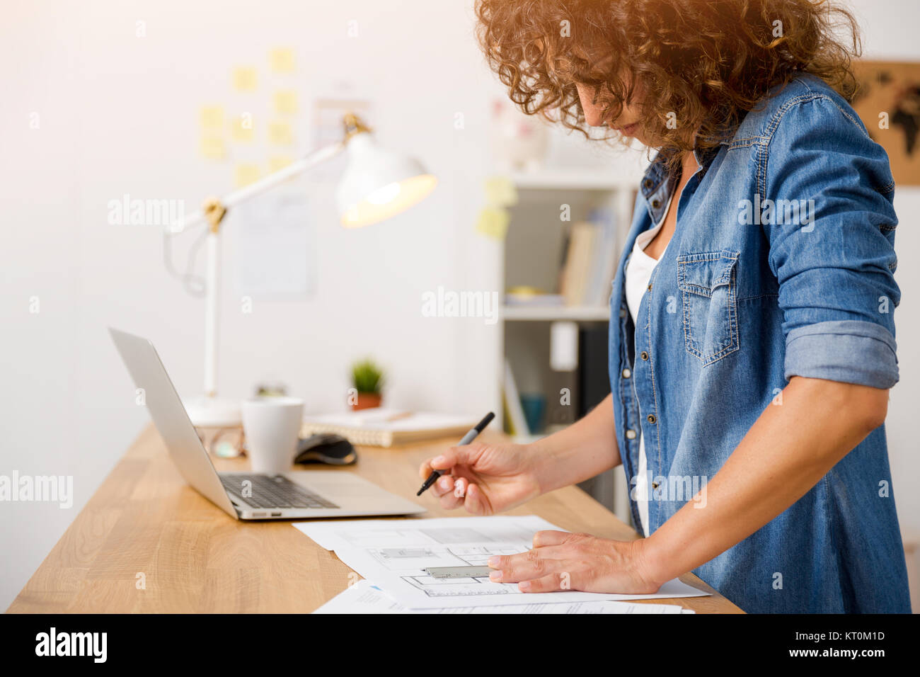 Doing some design work Stock Photo - Alamy