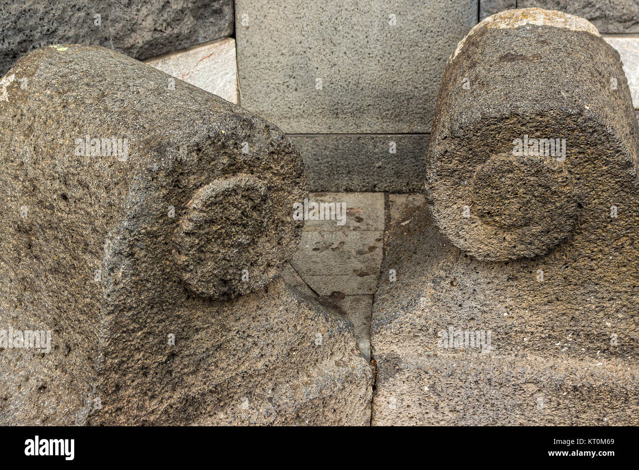 volcanic stones carved Stock Photo - Alamy