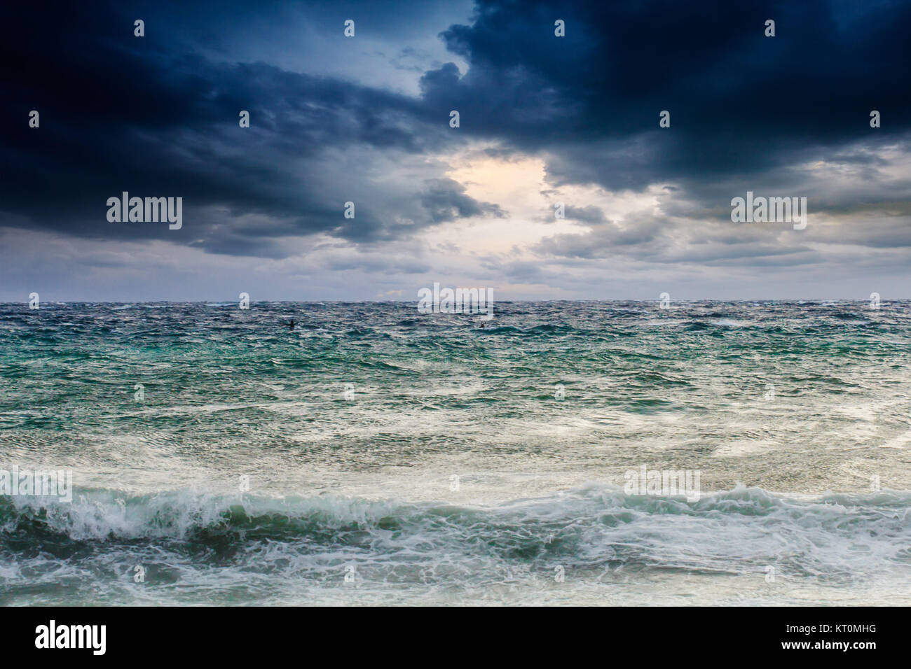 View of storm seascape Stock Photo - Alamy