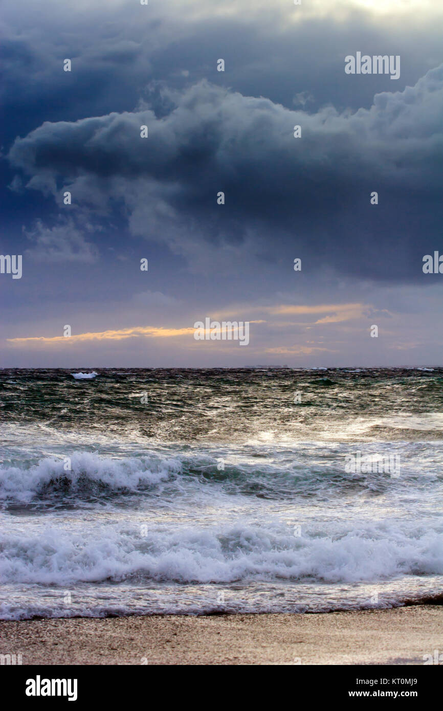 View of storm seascape Stock Photo - Alamy