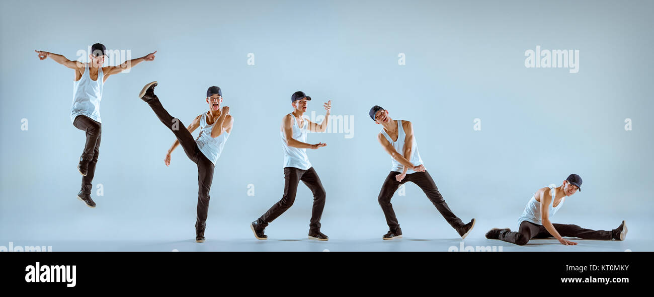 The man dancing hip hop choreography Stock Photo - Alamy