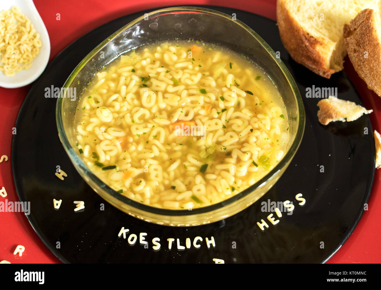 Abc soup hi-res stock photography and images - Alamy