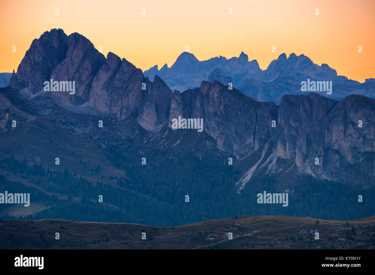 Layers of mountain Dolomites Stock Photo - Alamy