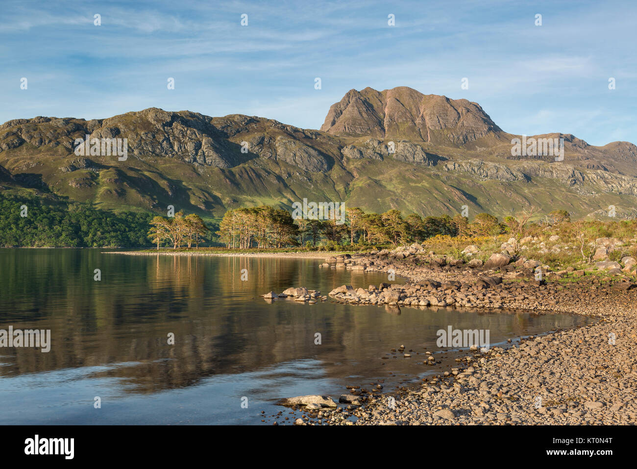 Slioch and Loch Maree in the Scottish Highlands, Scotland, UK Stock ...