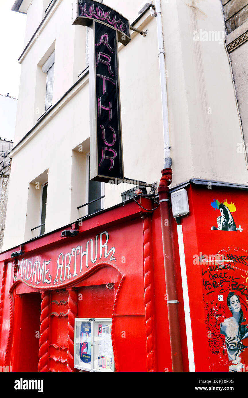 Madame Arthur Cabaret - Paris 9th - France Stock Photo - Alamy