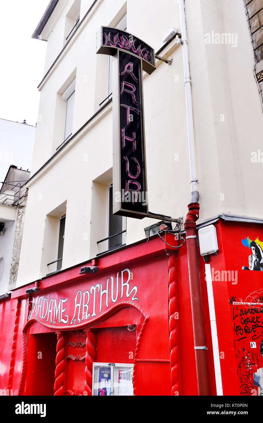 Madame Arthur Cabaret - Paris 9th - France Stock Photo - Alamy