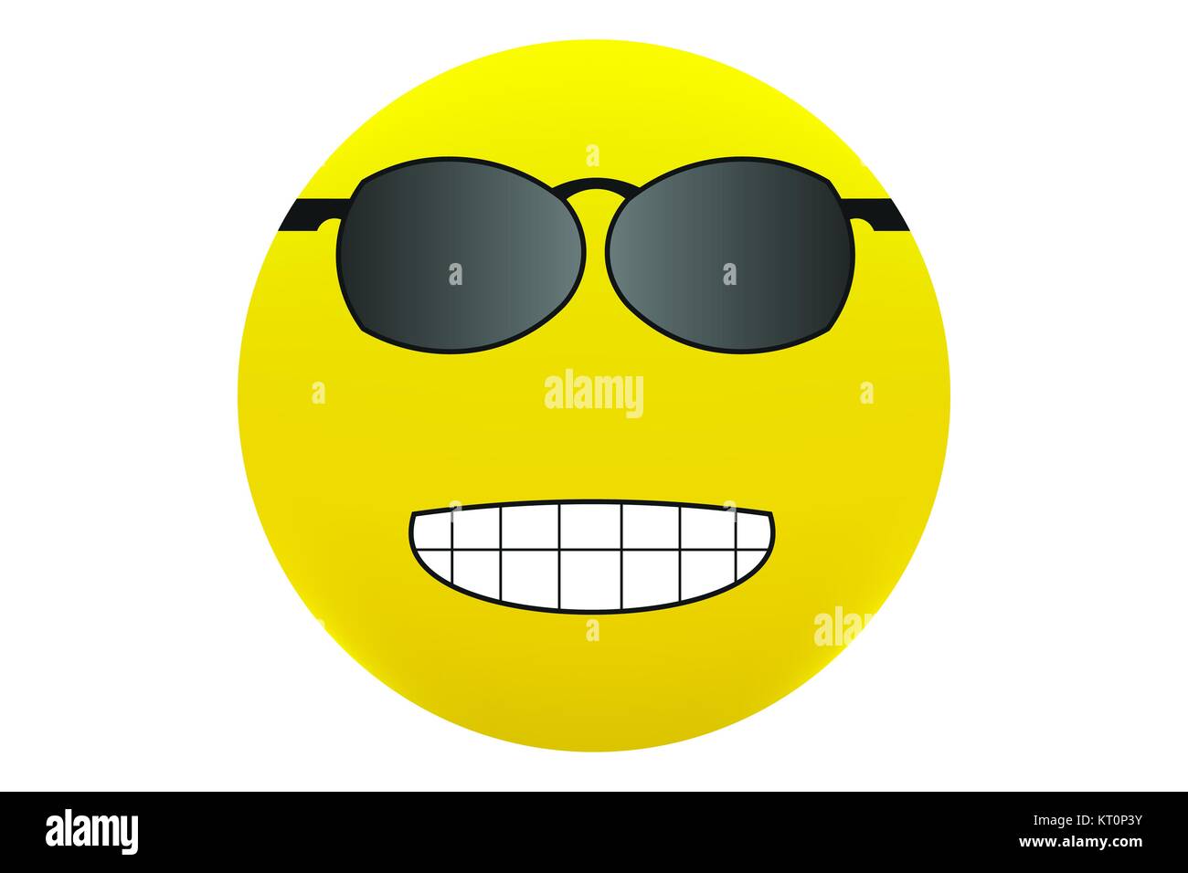 smilie with sunglasses Stock Photo - Alamy