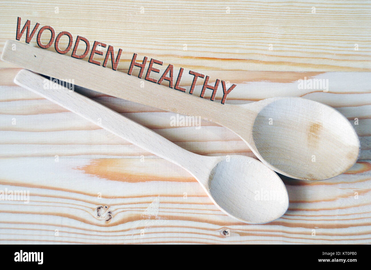The large wooden spoon Stock Photo - Alamy