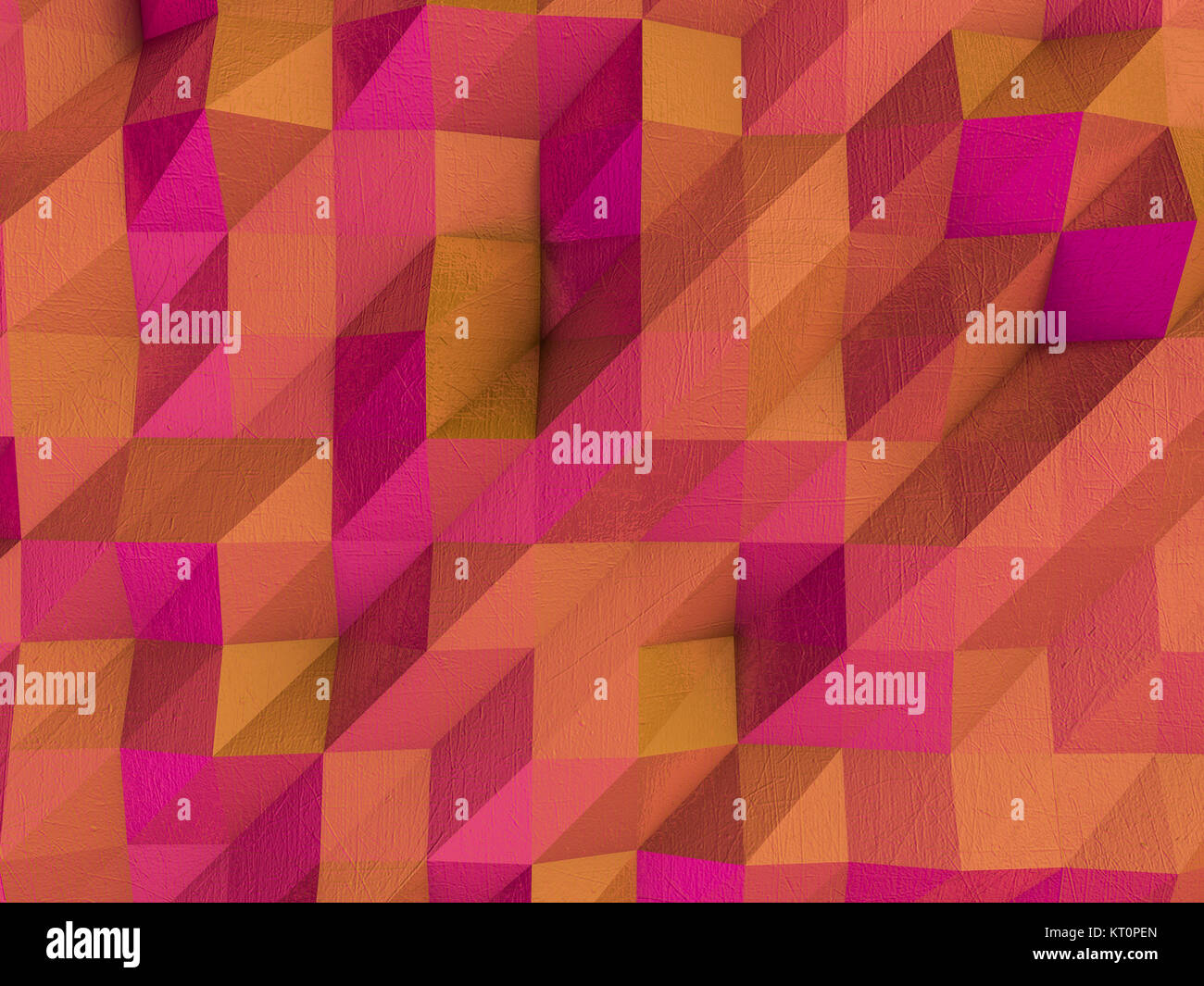 Multicolor geometric rumpled triangular low poly backdrop. 3D rendering ...