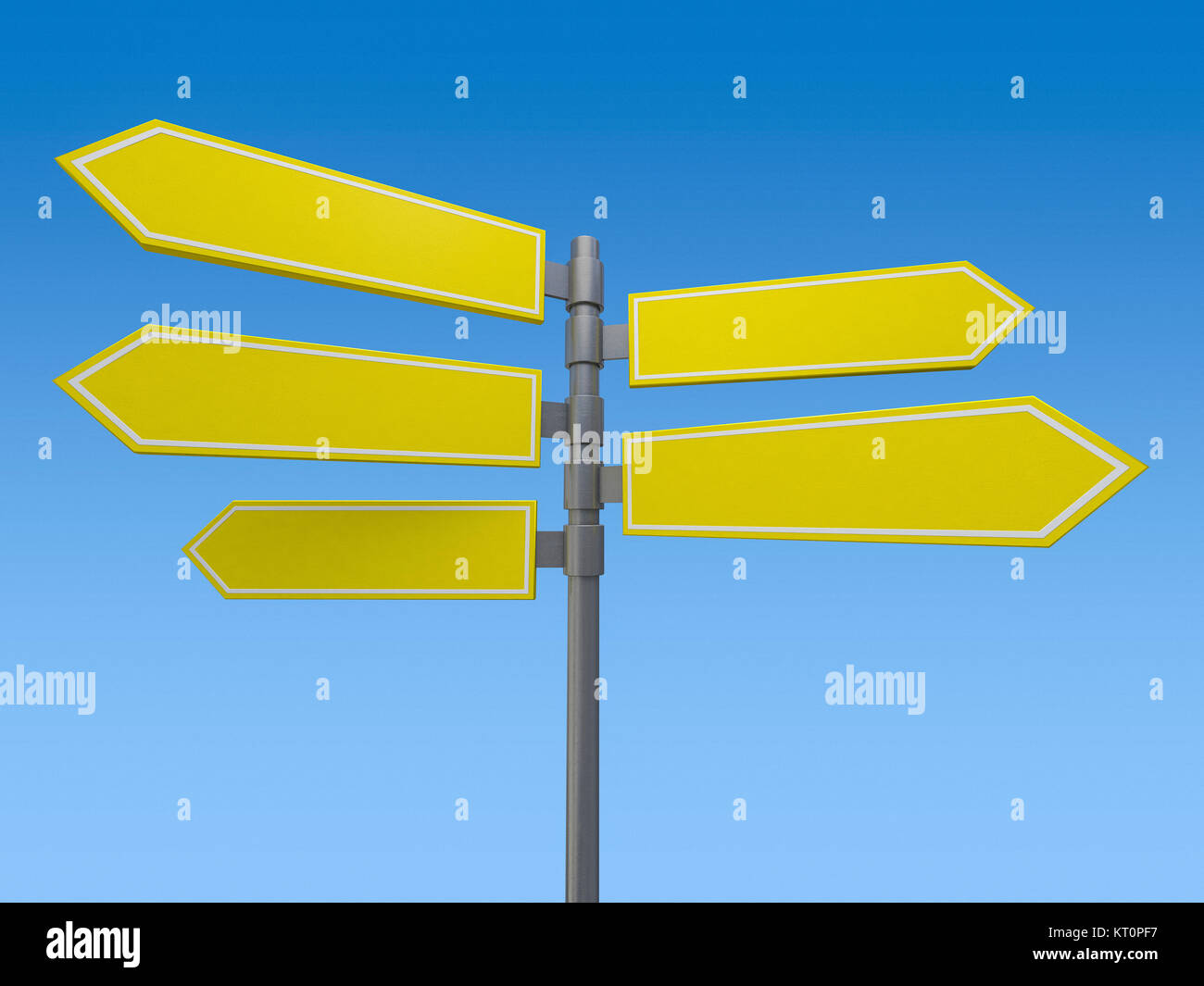 Blank yellow warning signs hi-res stock photography and images - Alamy