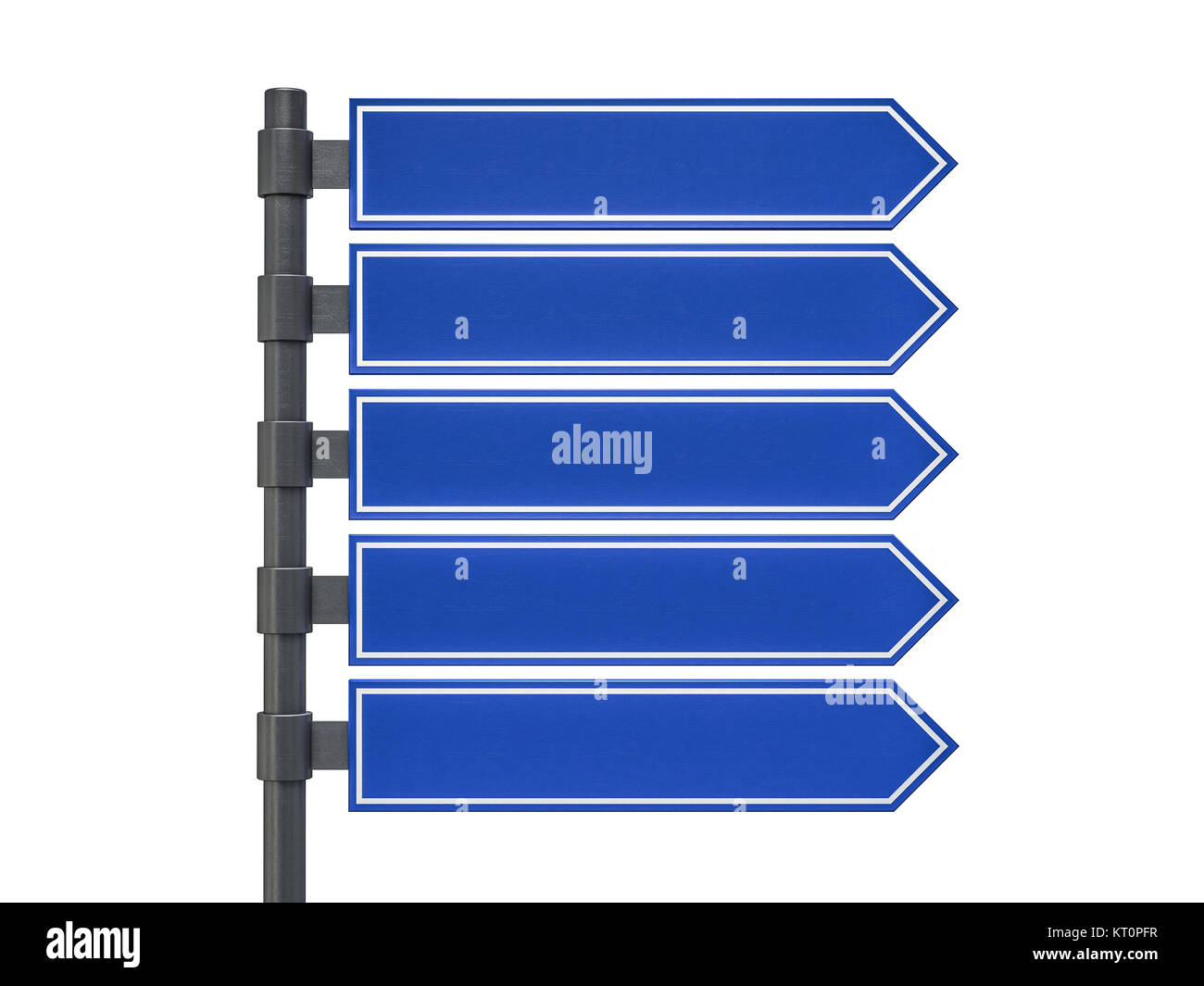 Sign post in street Cut Out Stock Images & Pictures - Alamy