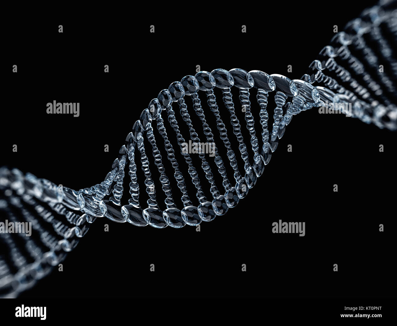 Glass dna model. 3D rendering Stock Photo - Alamy