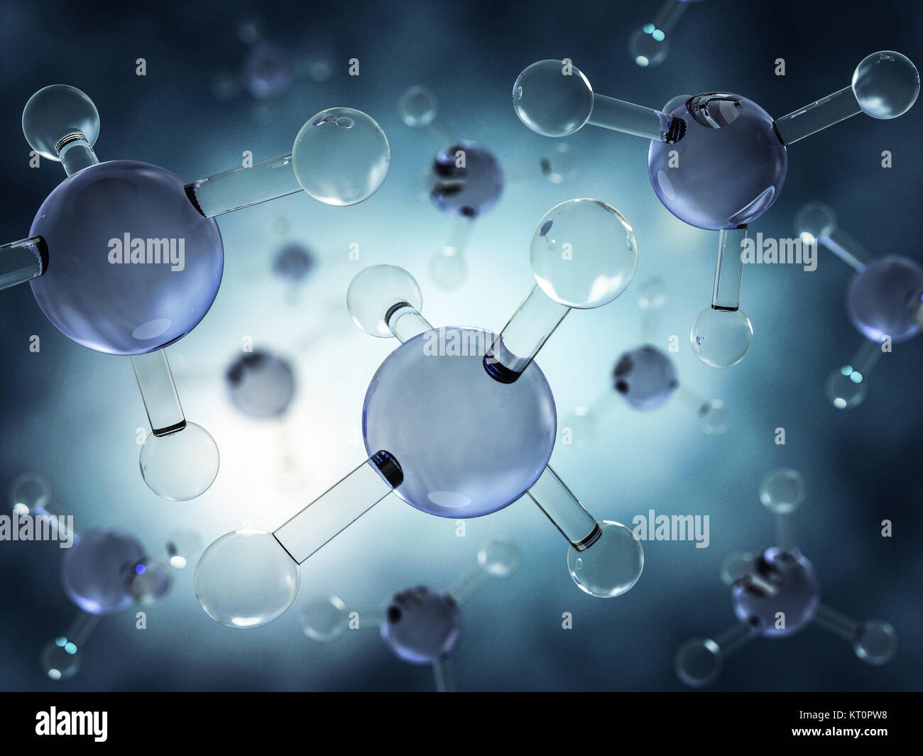 Methane Molecule Image. 3D rendering Stock Photo - Alamy