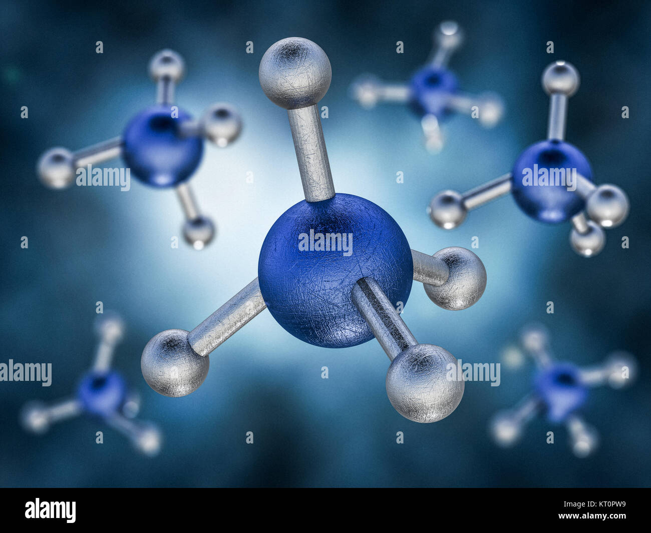 Methane Molecule Image. 3D rendering Stock Photo - Alamy