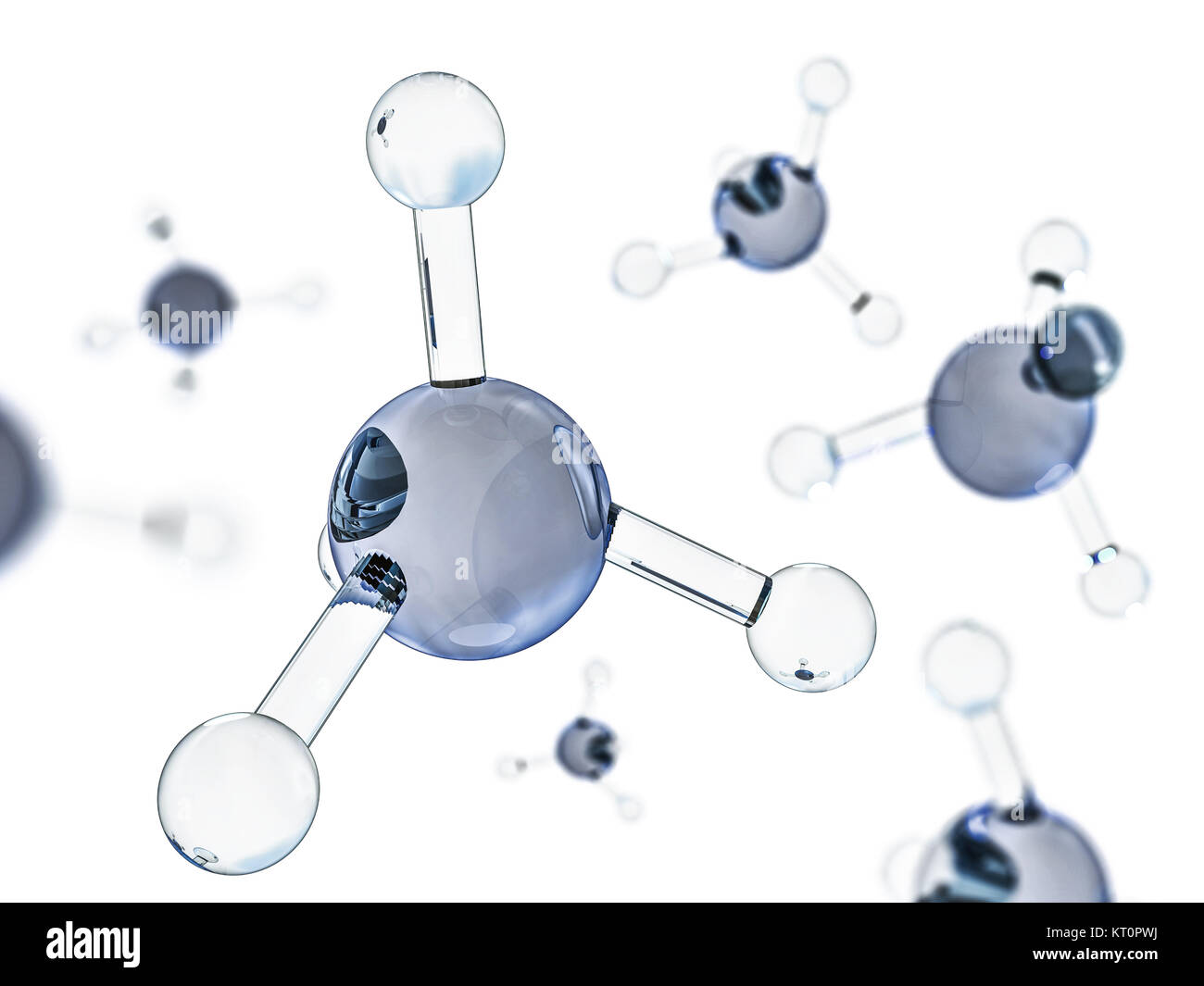 Methane Molecule Image. 3D rendering Stock Photo - Alamy