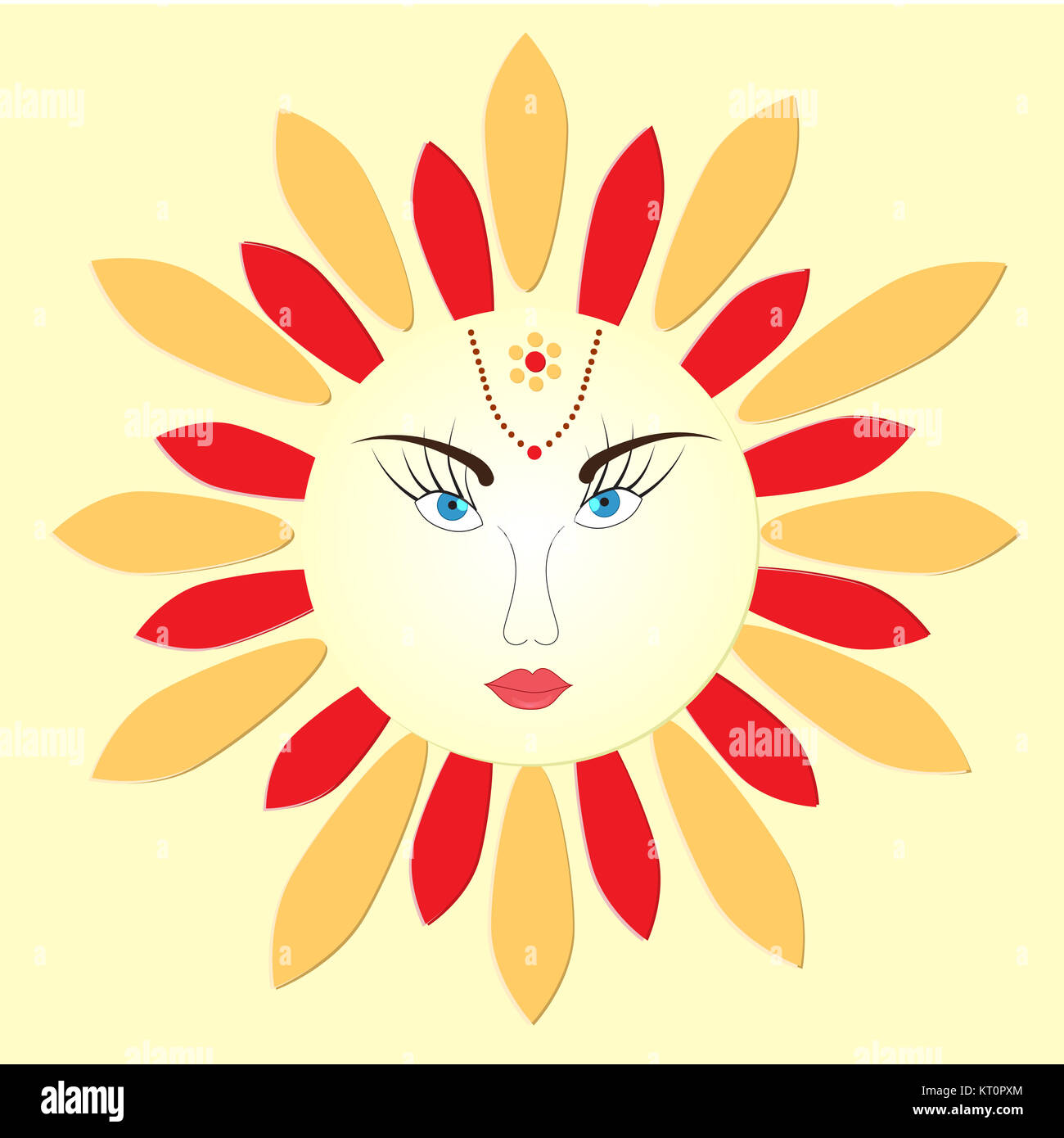 Sun - russian symbol holiday spring Shrovetide Stock Photo - Alamy