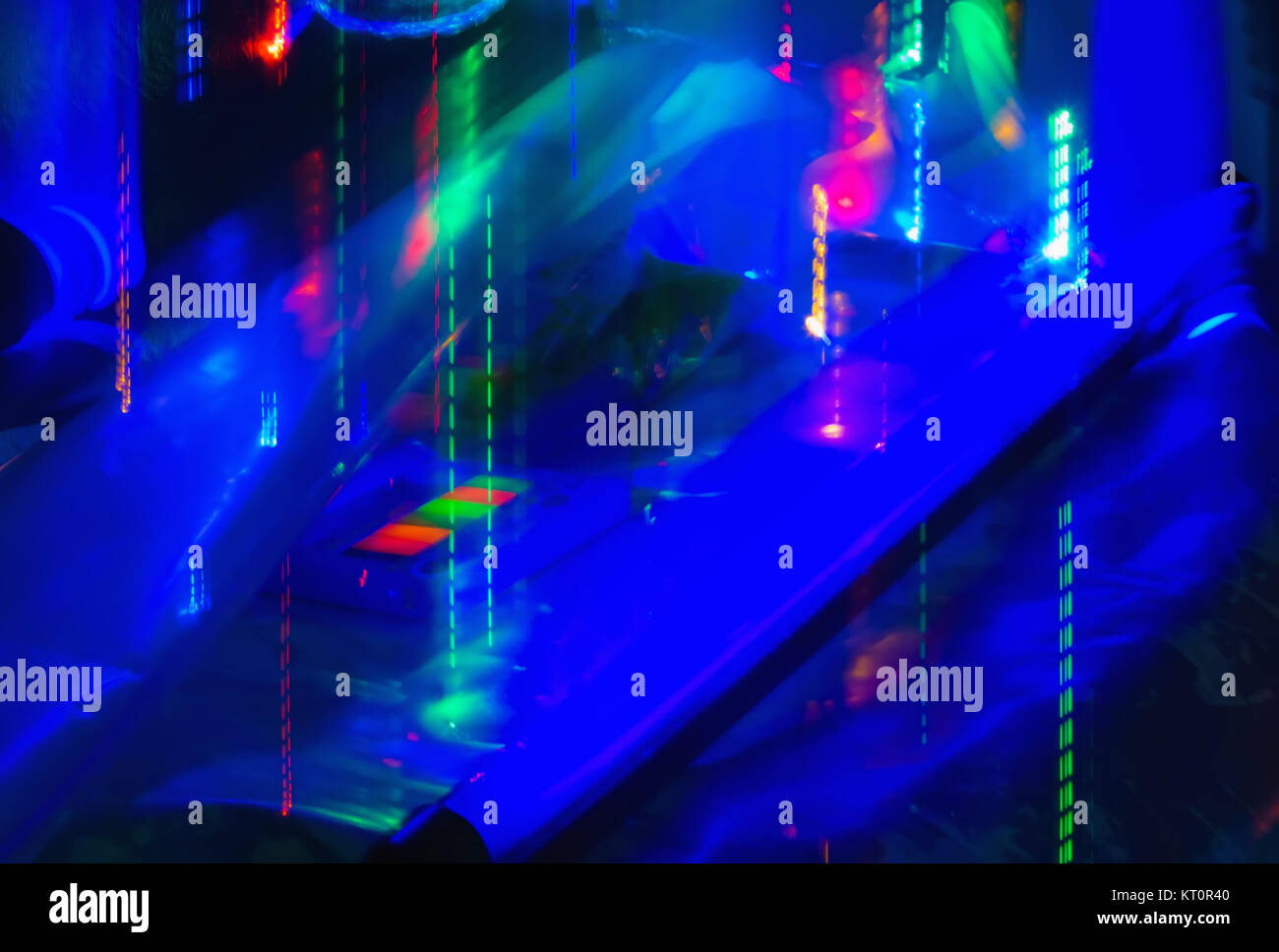 Motion Blurred Neon Lights Stock Photo - Alamy